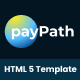 PayPath - Fintech & Online Payment Gateway HTML5 Template by Evonicmedia